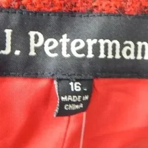 J. Peterman | Jackets & Coats | J Peterman Red Boucle Frog Closure ...